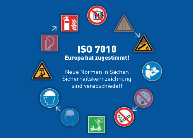 ISO 7010 neue Normen Kennzeichen